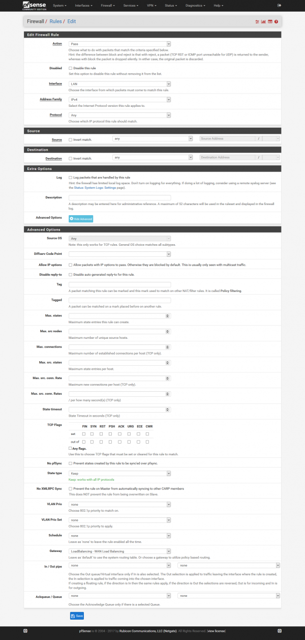 Thực hiện cấu hình Multiple WAN, gộp băng thông trong pfSense - Xpenstore