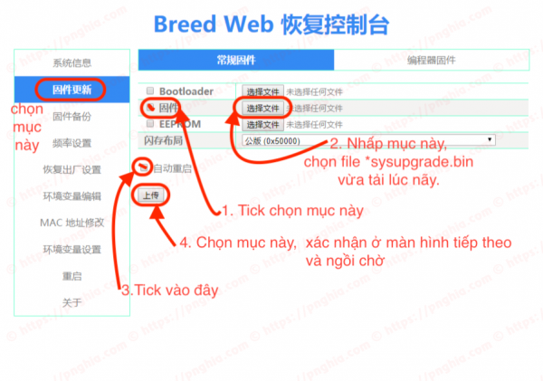 Hướng dẫn Breed Web và Up Firmware cho Router Newifi3 D2 - Xpenstore