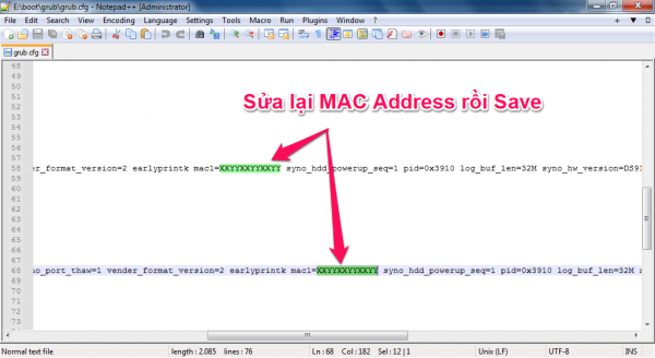 Hướng dẫn đổi Serial Number, MAC Address cho NAS J1900 (DSM 7.0 ...