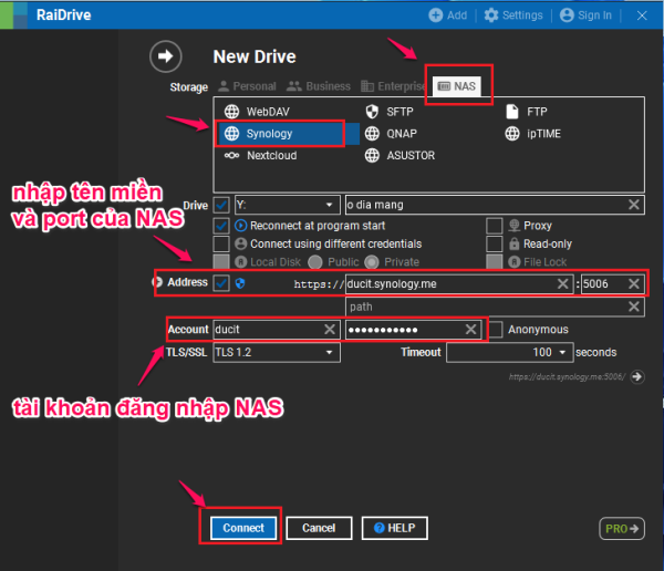Hướng dẫn sử dụng RaiDrive thay thế Map Network Drive qua Port 445 kém an toàn - Xpenstore