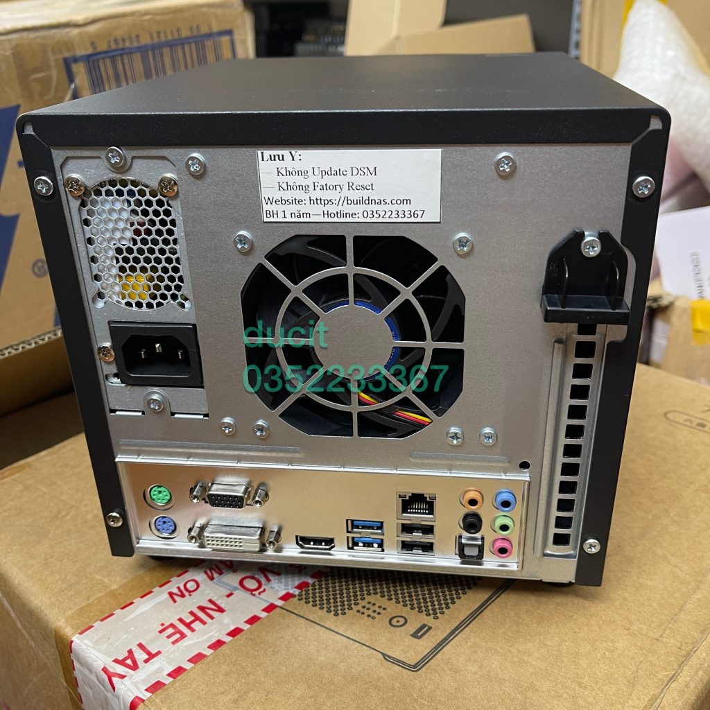 NAS4 J3455, J4125, J5040 CPU 2.30Ghz, LAN 2.5Gb DS918+ Xpenology DSM7.2 ...